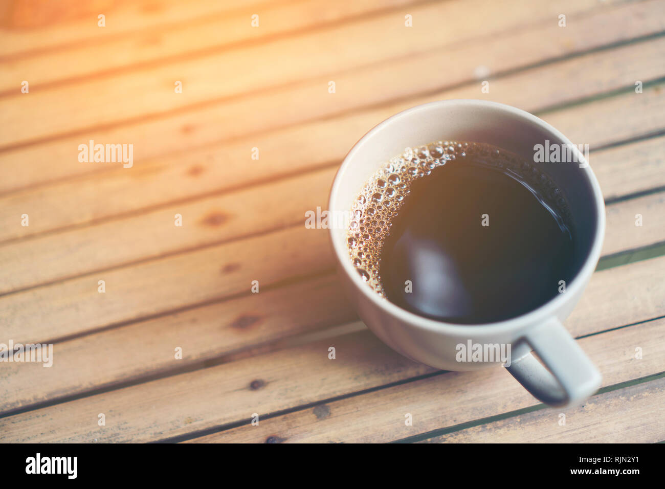 hot coffee cup from coffee filter process, drip coffee Stock Photo - Alamy