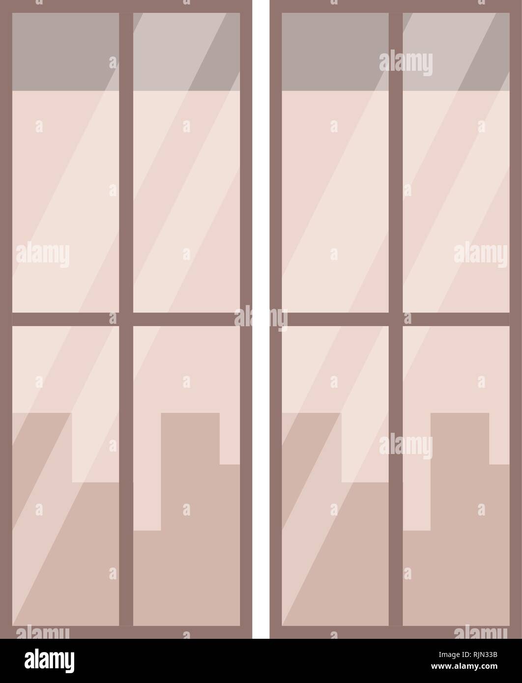 window view cartoon Stock Vector Image & Art - Alamy