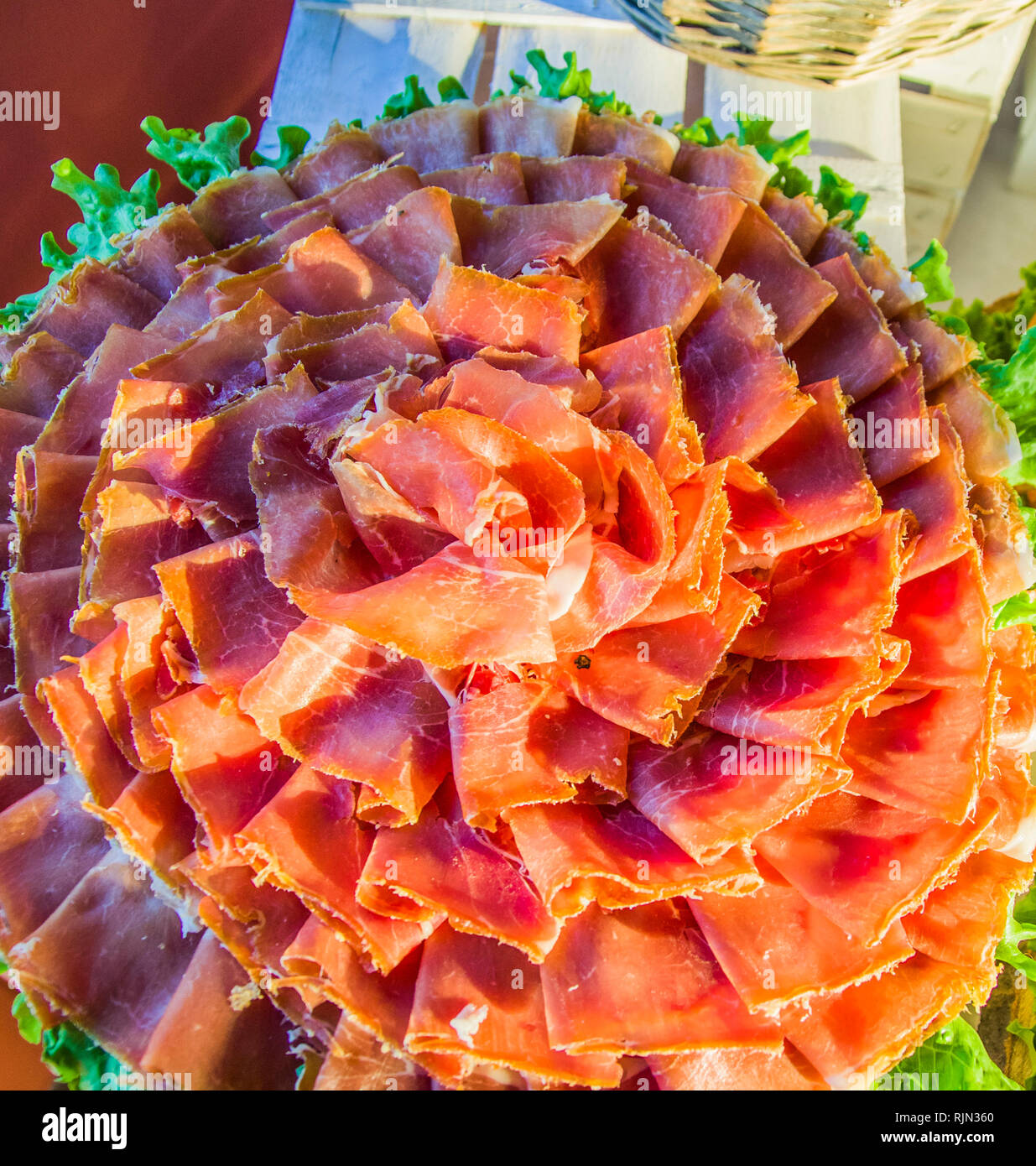tray of excellent, lean and tasty ham ready for your buffet or for your ...