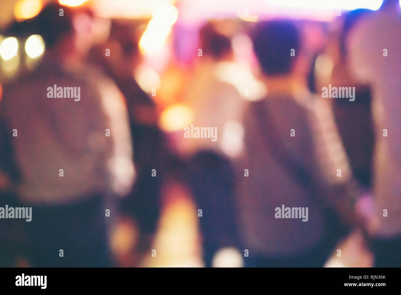 abstract blurry background, Drinkers are dancing in a pub party Stock ...