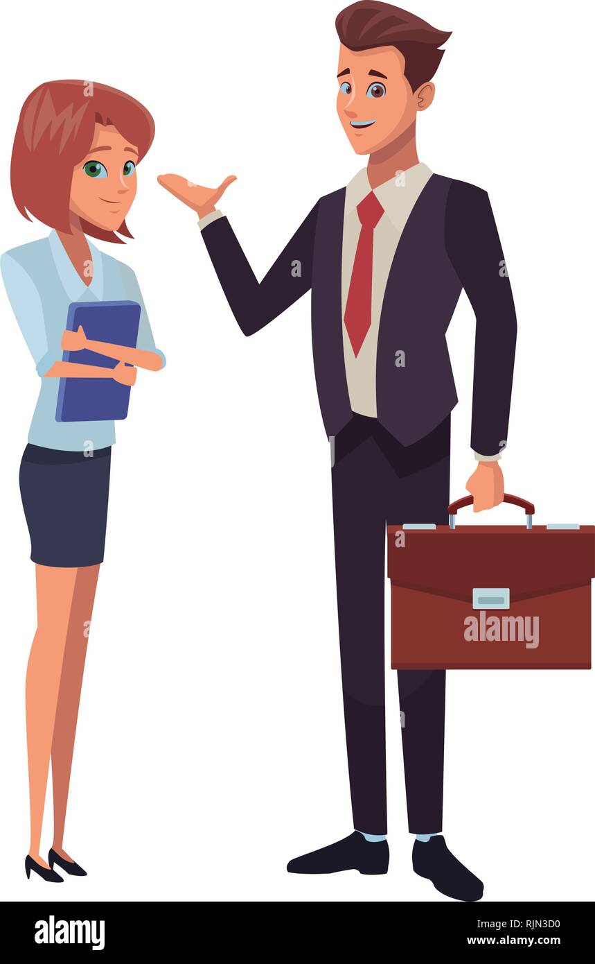 executive business coworkers cartoon Stock Vector Image & Art - Alamy