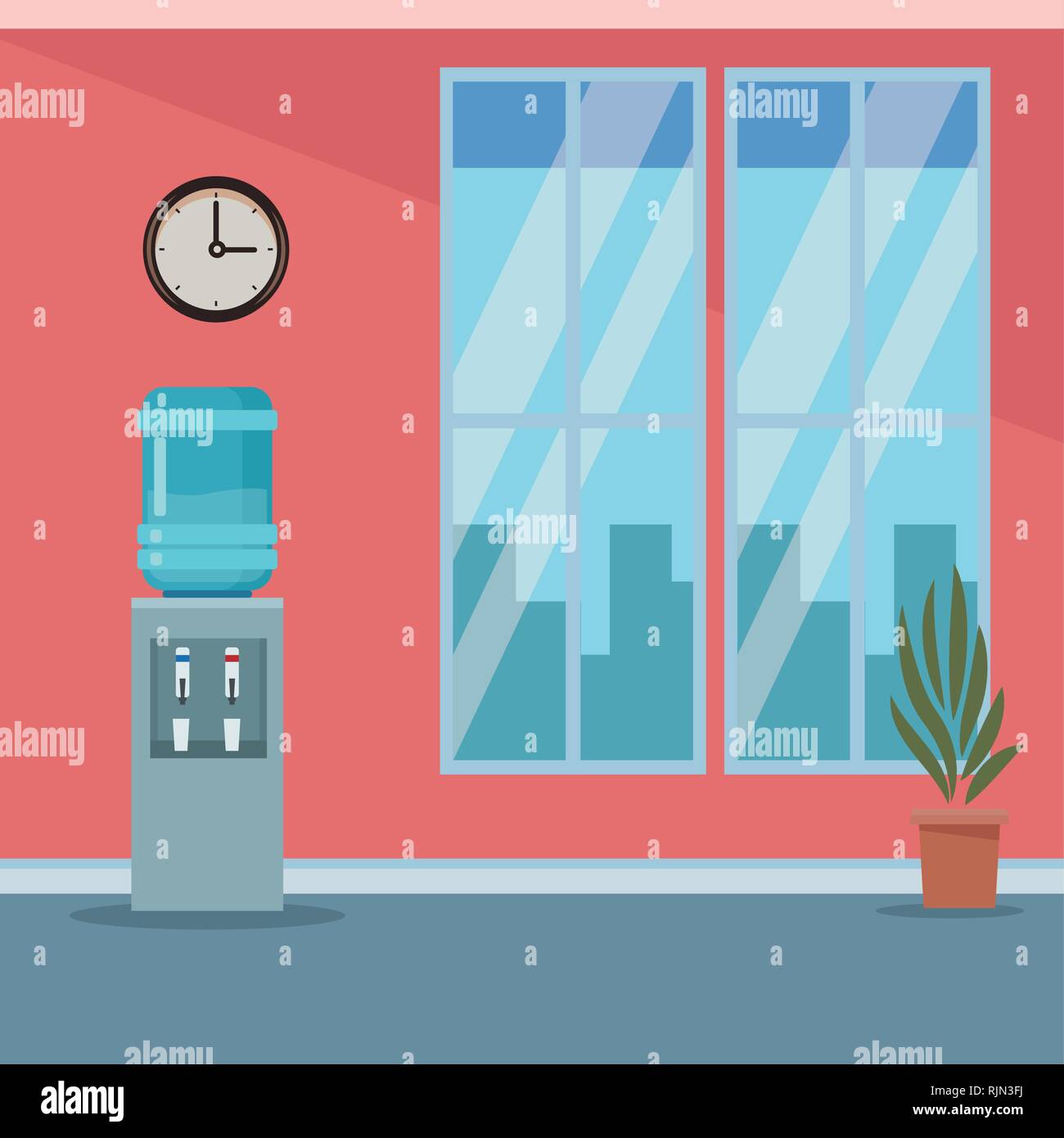 modern furniture room cartoon Stock Vector Image & Art - Alamy