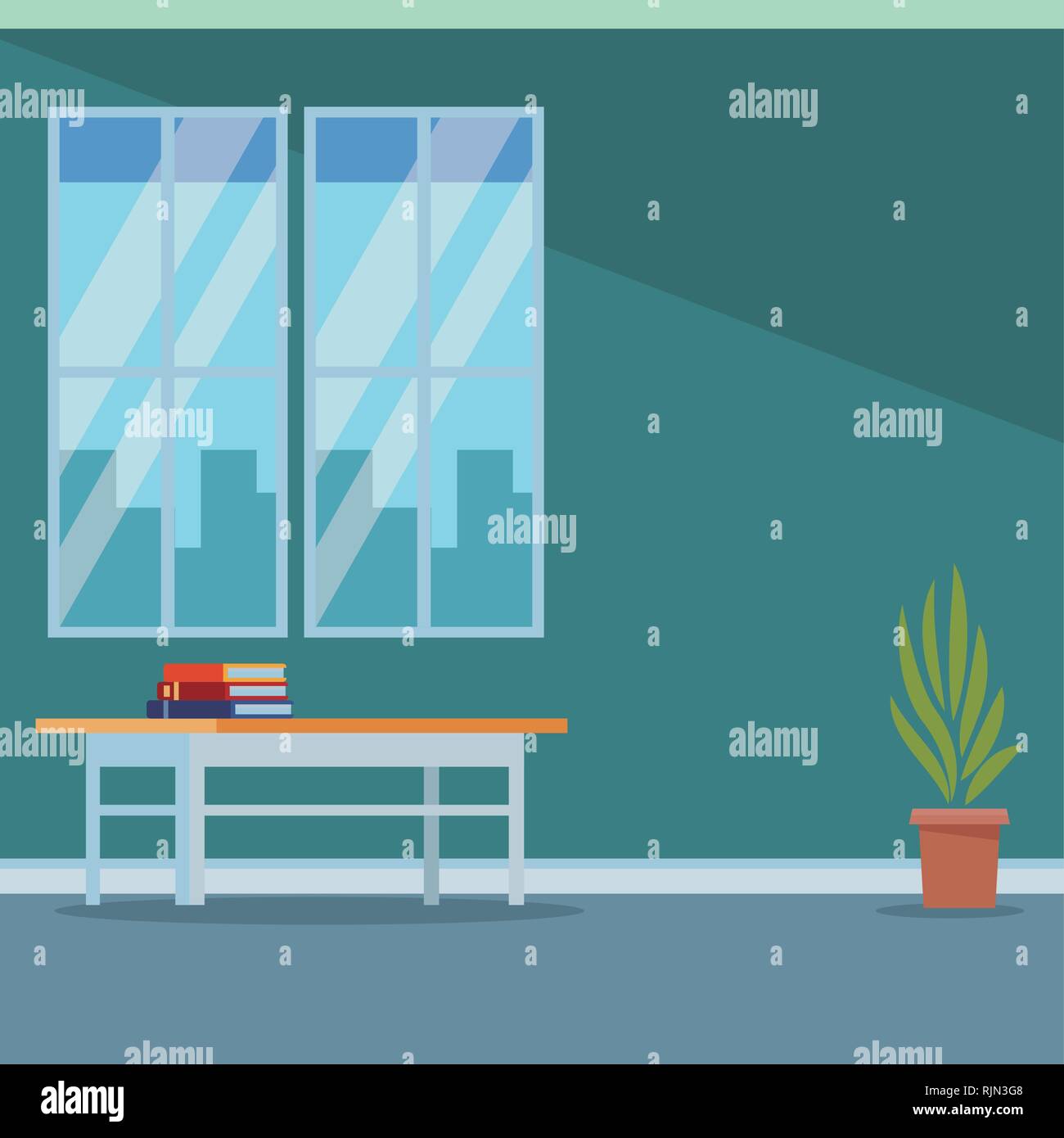 modern furniture room cartoon Stock Vector Image & Art - Alamy