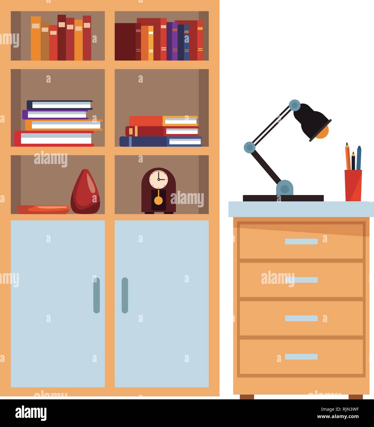 modern furniture cartoon Stock Vector Image & Art - Alamy