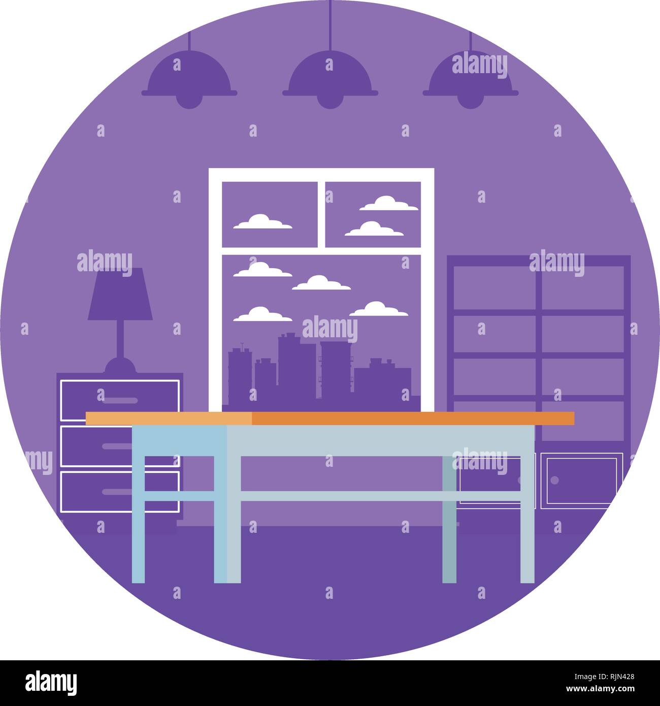 modern furniture cartoon Stock Vector Image & Art - Alamy