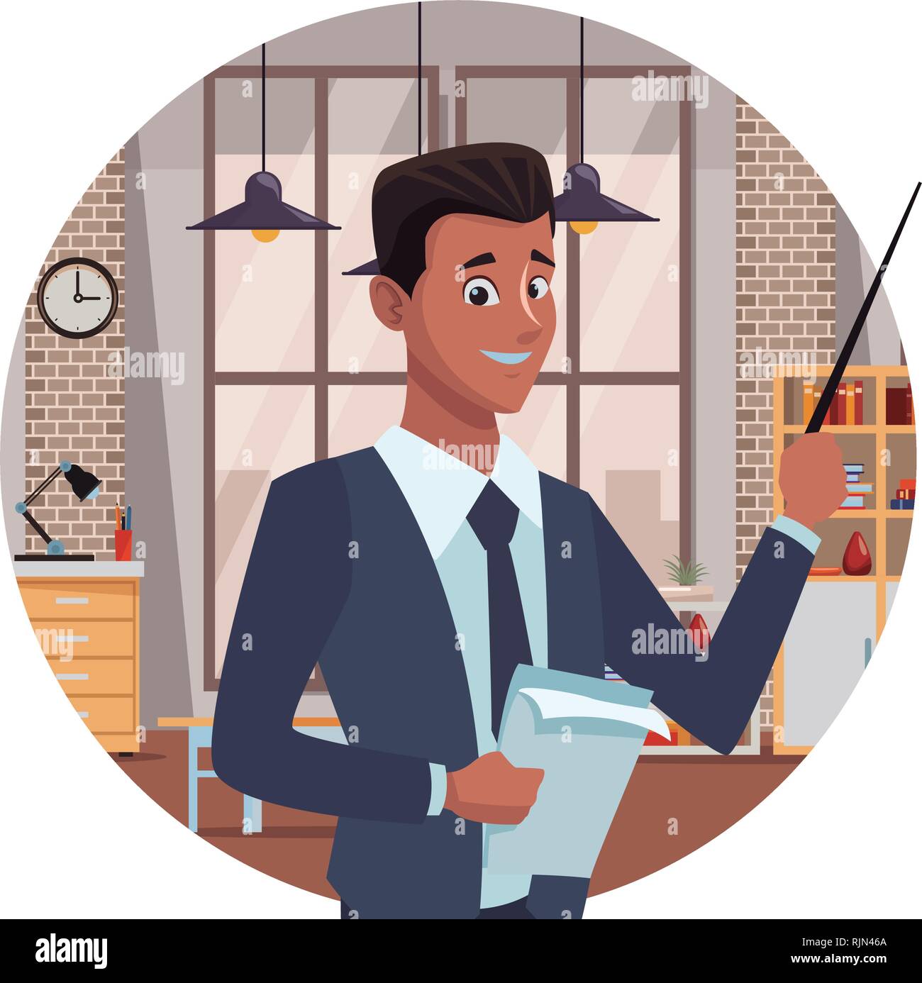 executive businessman cartoon Stock Vector Image & Art - Alamy