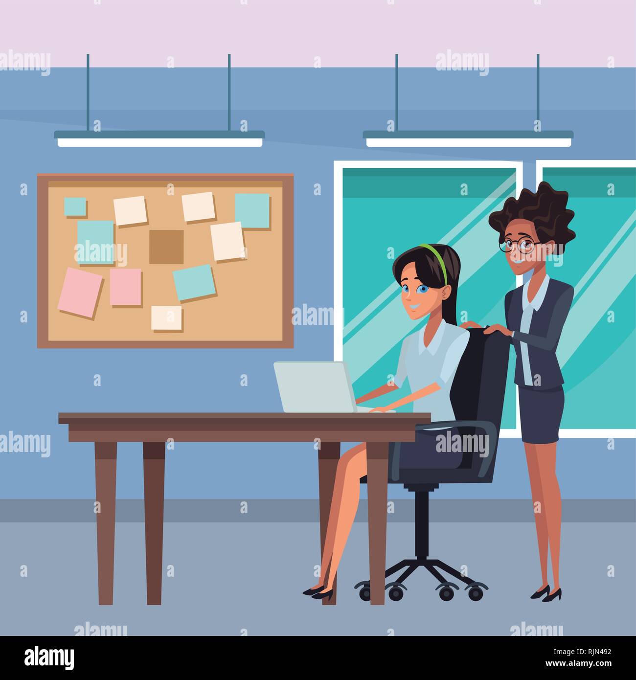 executive businesswomen cartoon Stock Vector Image & Art - Alamy