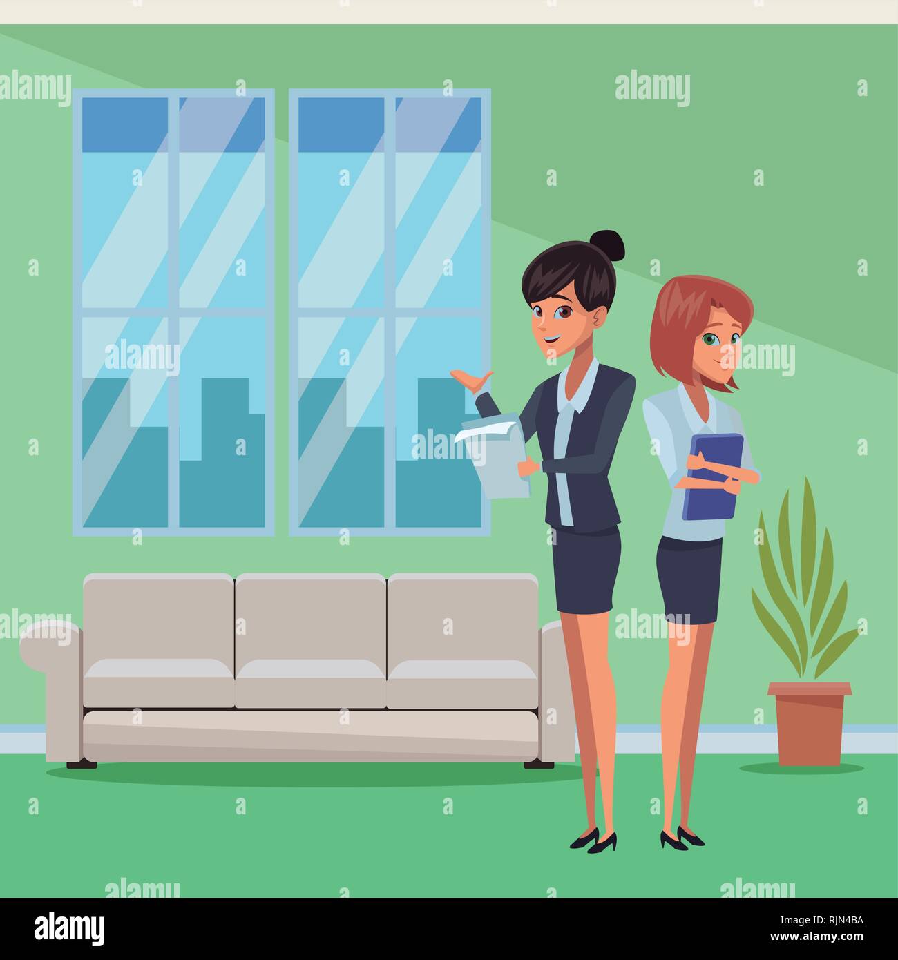 executive businesswomen cartoon Stock Vector Image & Art - Alamy