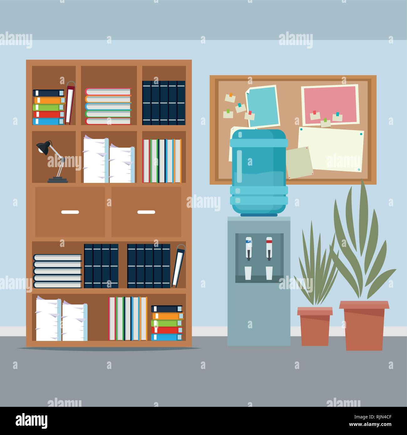 modern furniture room cartoon Stock Vector Image & Art - Alamy