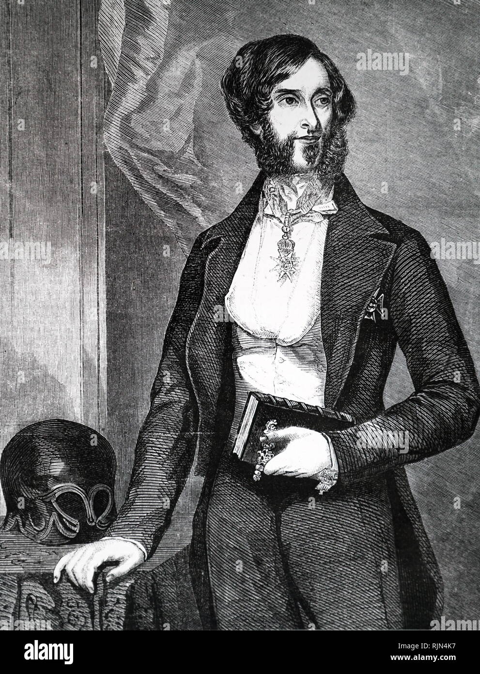 Illustration showing Albert Denison , 1st Baron Londesborough, (1805 ...