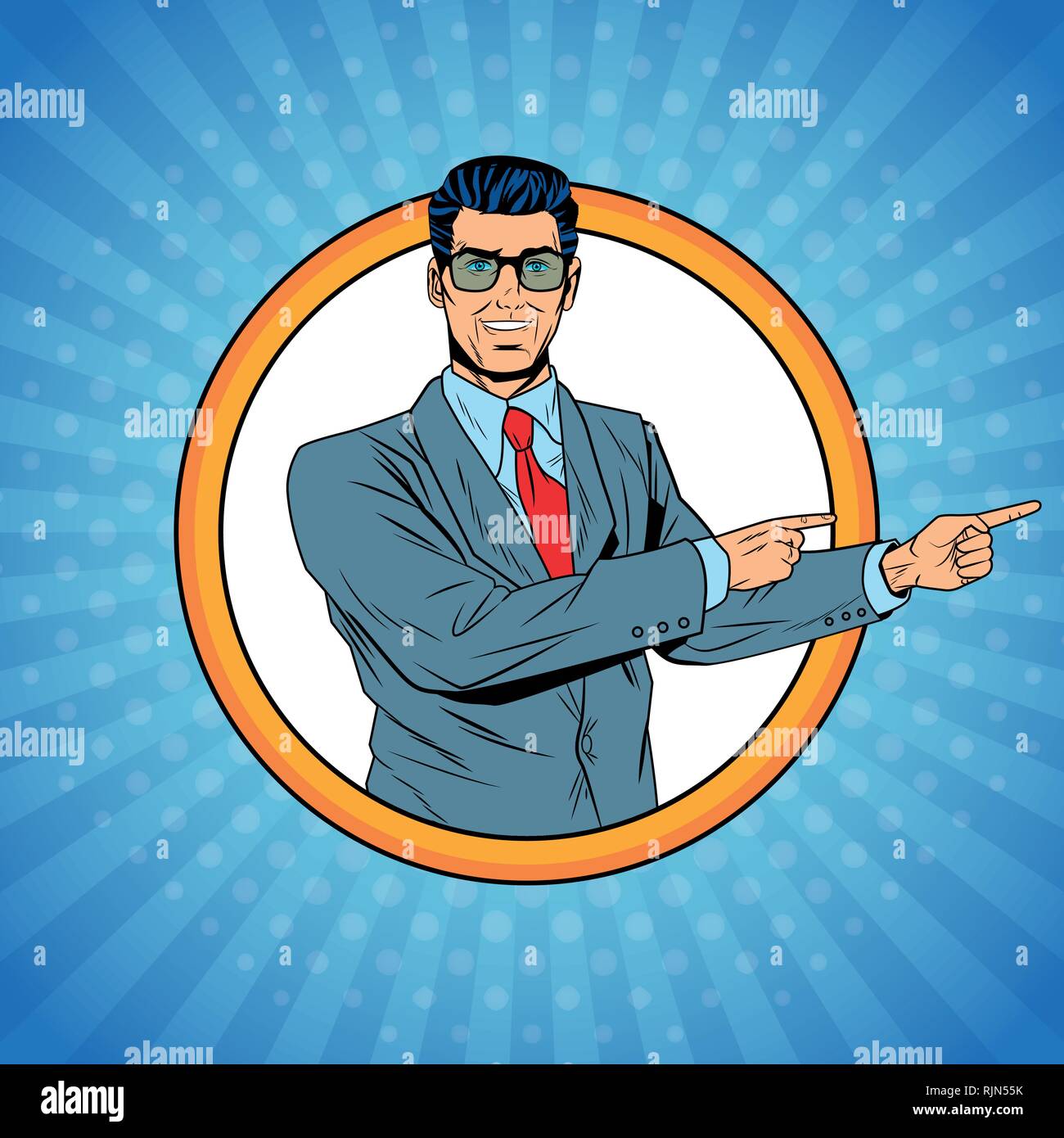 Pop art businessman Stock Vector Image & Art - Alamy