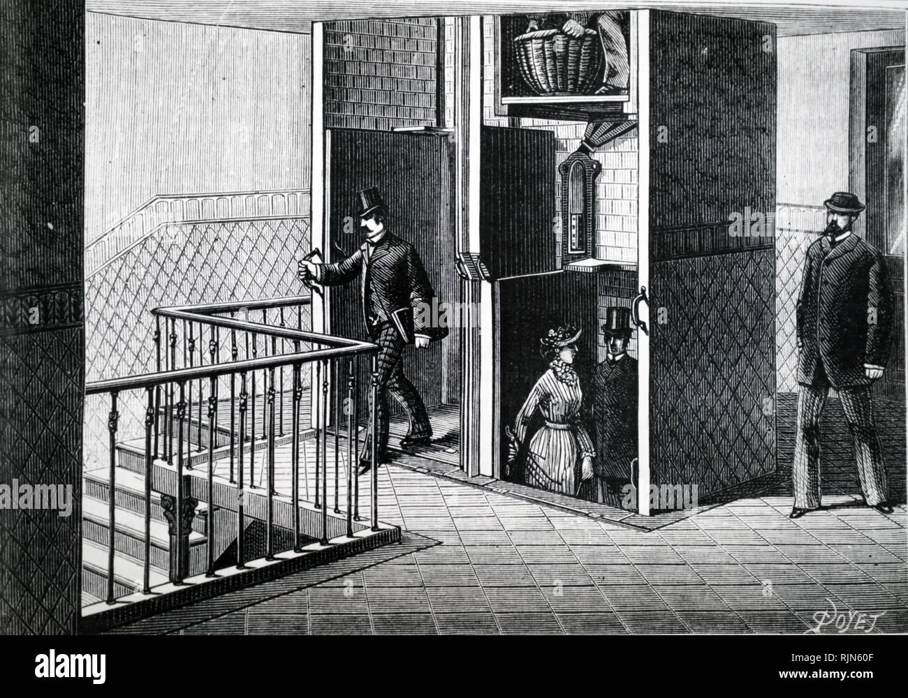 Paternoster lift hi-res stock photography and images - Alamy