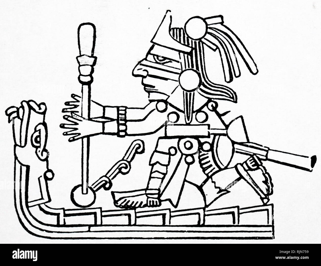 Aztec lord fire hi-res stock photography and images - Alamy