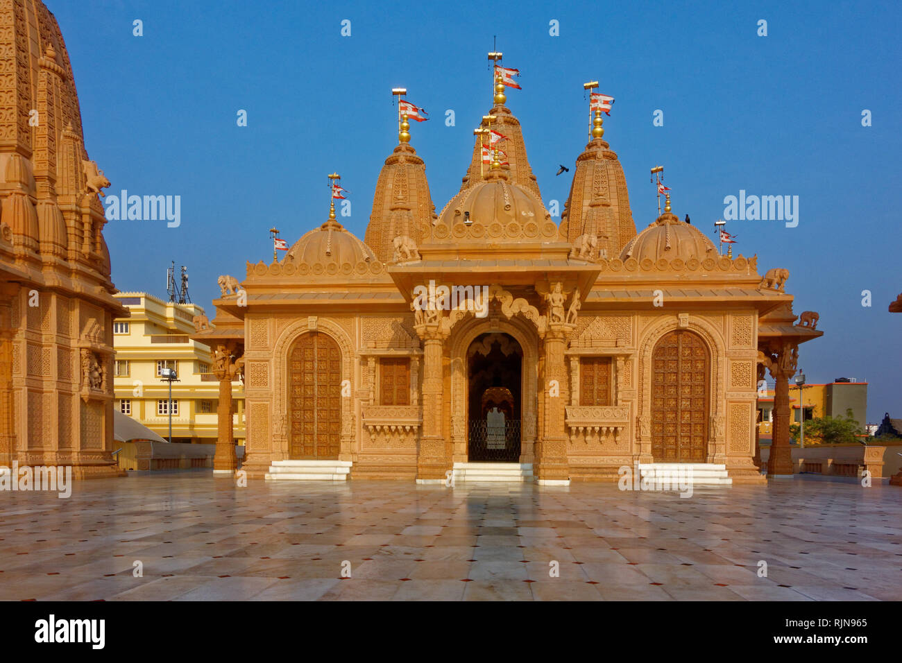 BAPS Swaminarayan Temple, Tithal Beach, Valsad, Gujarat, India Stock ...