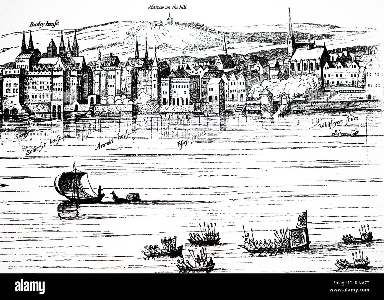 London 17th century engraving hi-res stock photography and images - Alamy