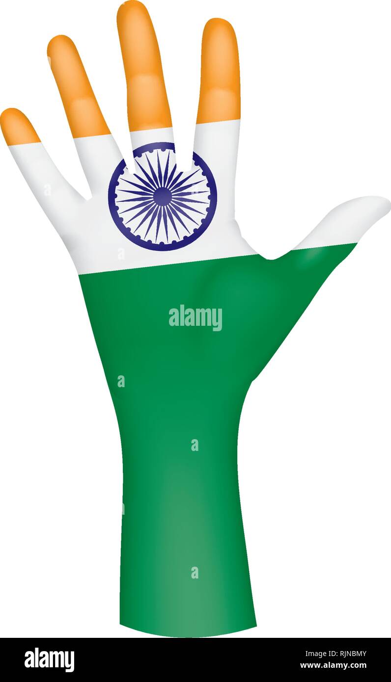 Indian hand Stock Vector Images - Alamy