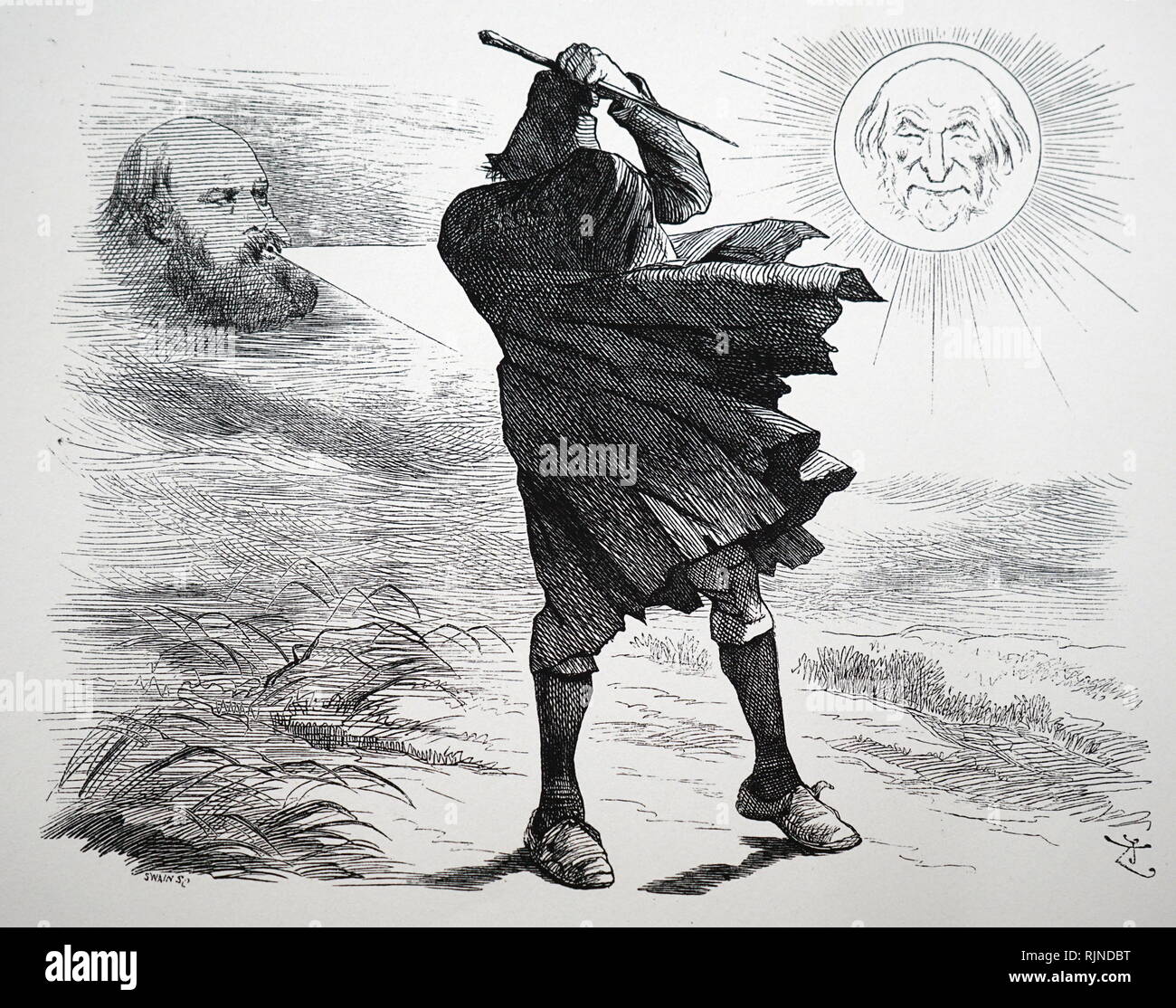 A cartoon commenting on the General Election of 1886. Illustrated by ...