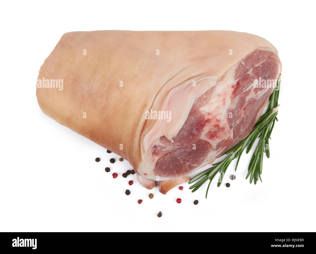 Raw pork knuckle with rosemary hi-res stock photography and images - Alamy