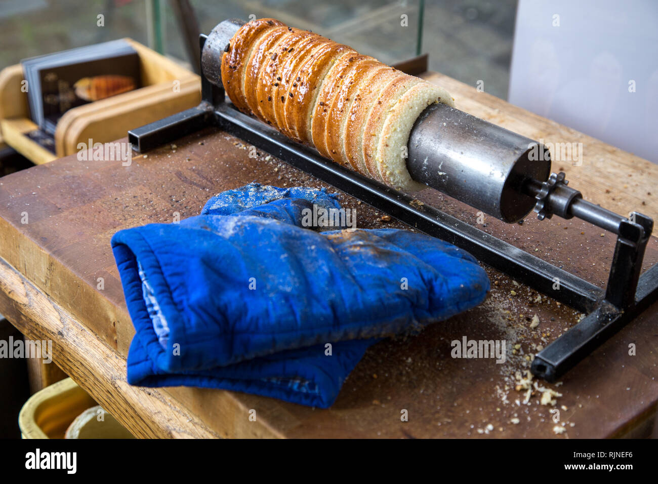 Trdelnik Bakery in Prague, Czech Republic Stock Photo - Alamy