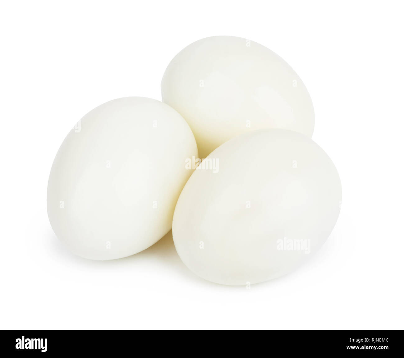 Shell boiled egg isolated on white background Stock Photo - Alamy
