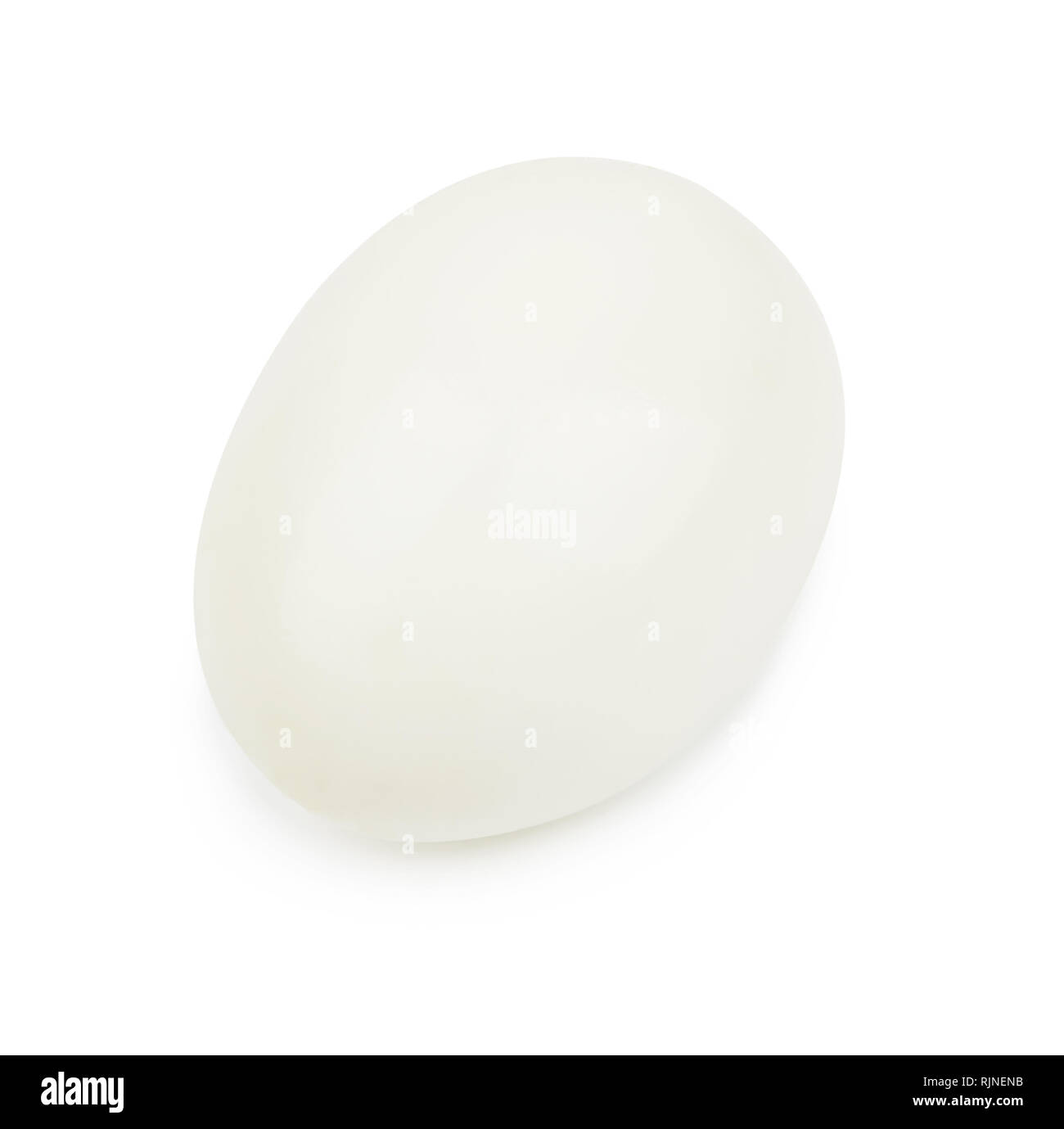 Shell boiled egg isolated on white background Stock Photo - Alamy