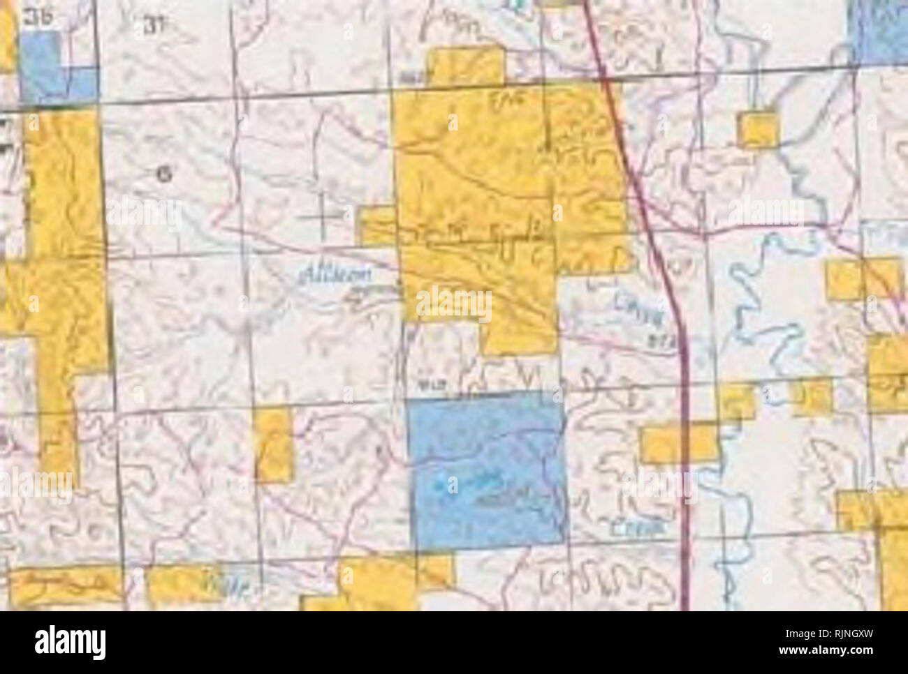 Map of powder river hi-res stock photography and images - Alamy