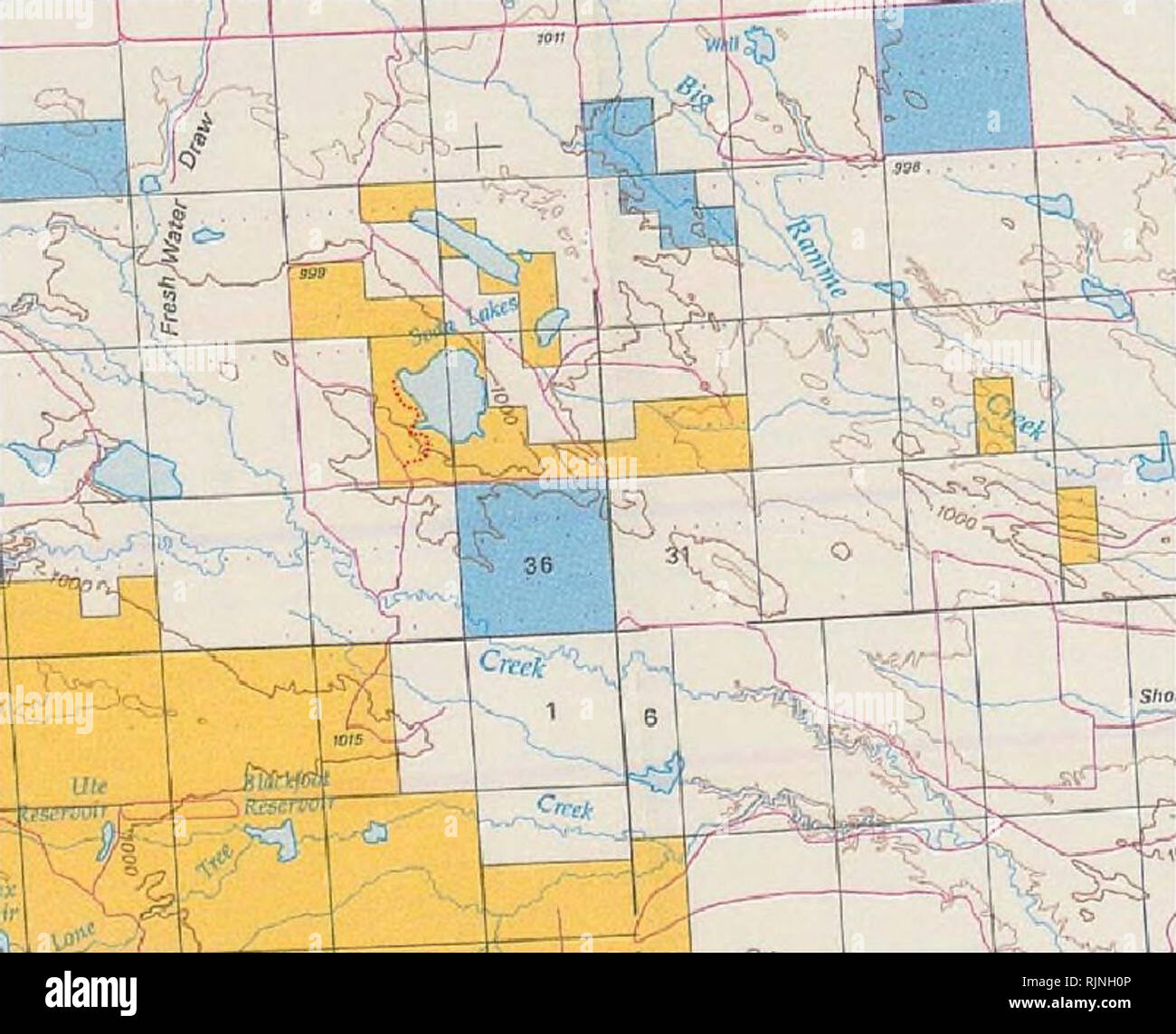 Map of miles city montana hi-res stock photography and images - Alamy