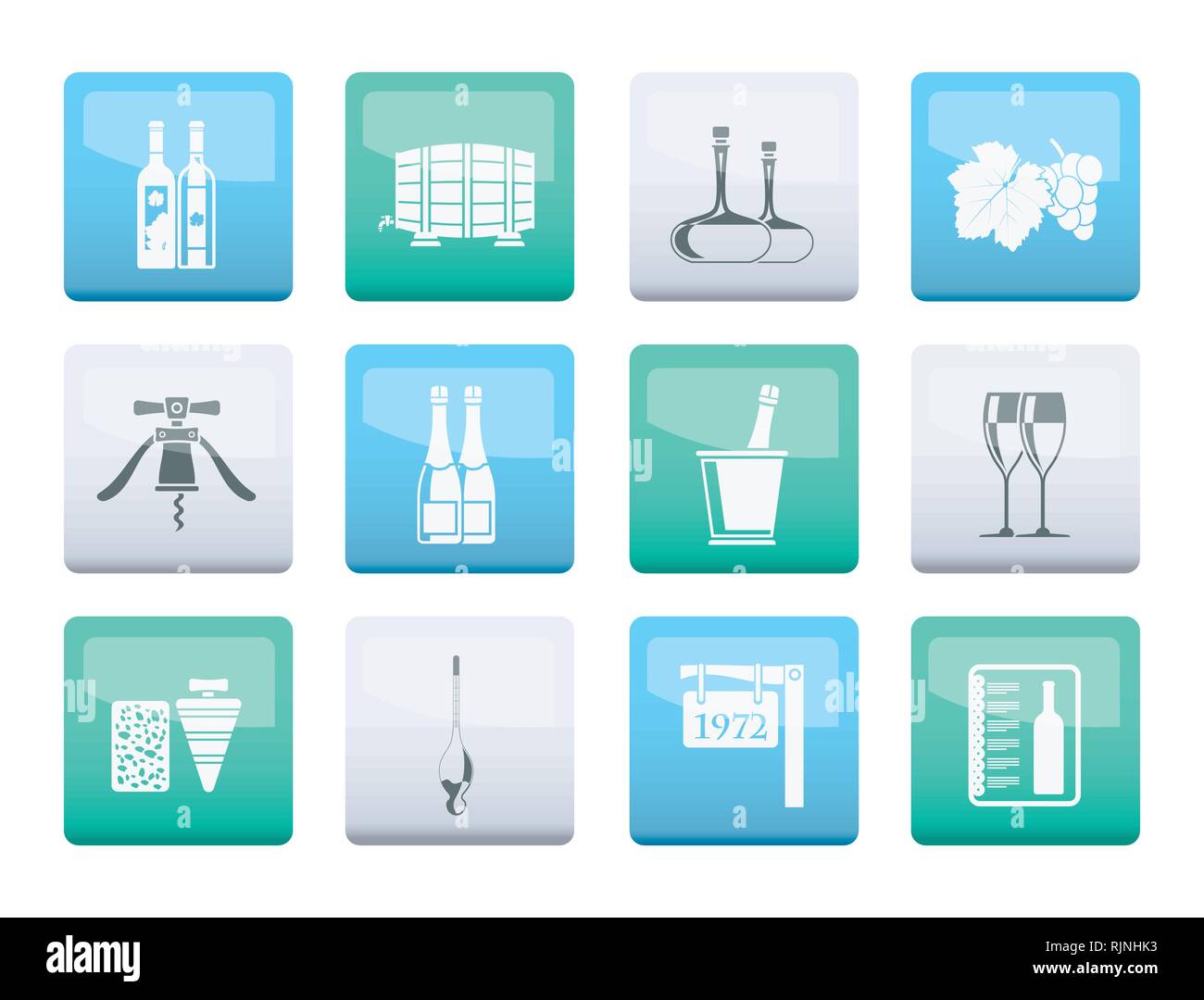 Champagne glass icon over Stock Vector Images - Alamy