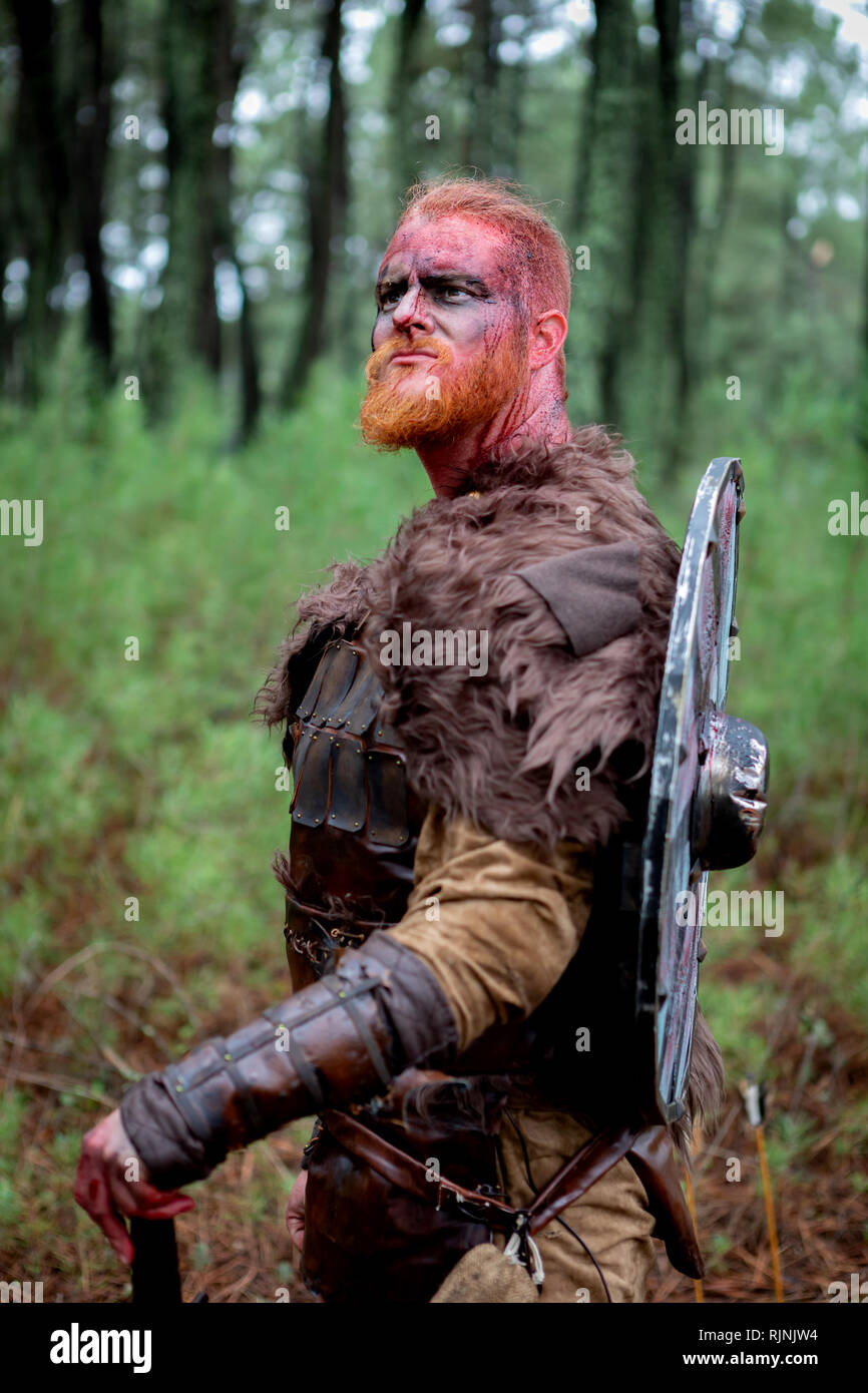 Angry men in viking costume hi-res stock photography and images - Alamy