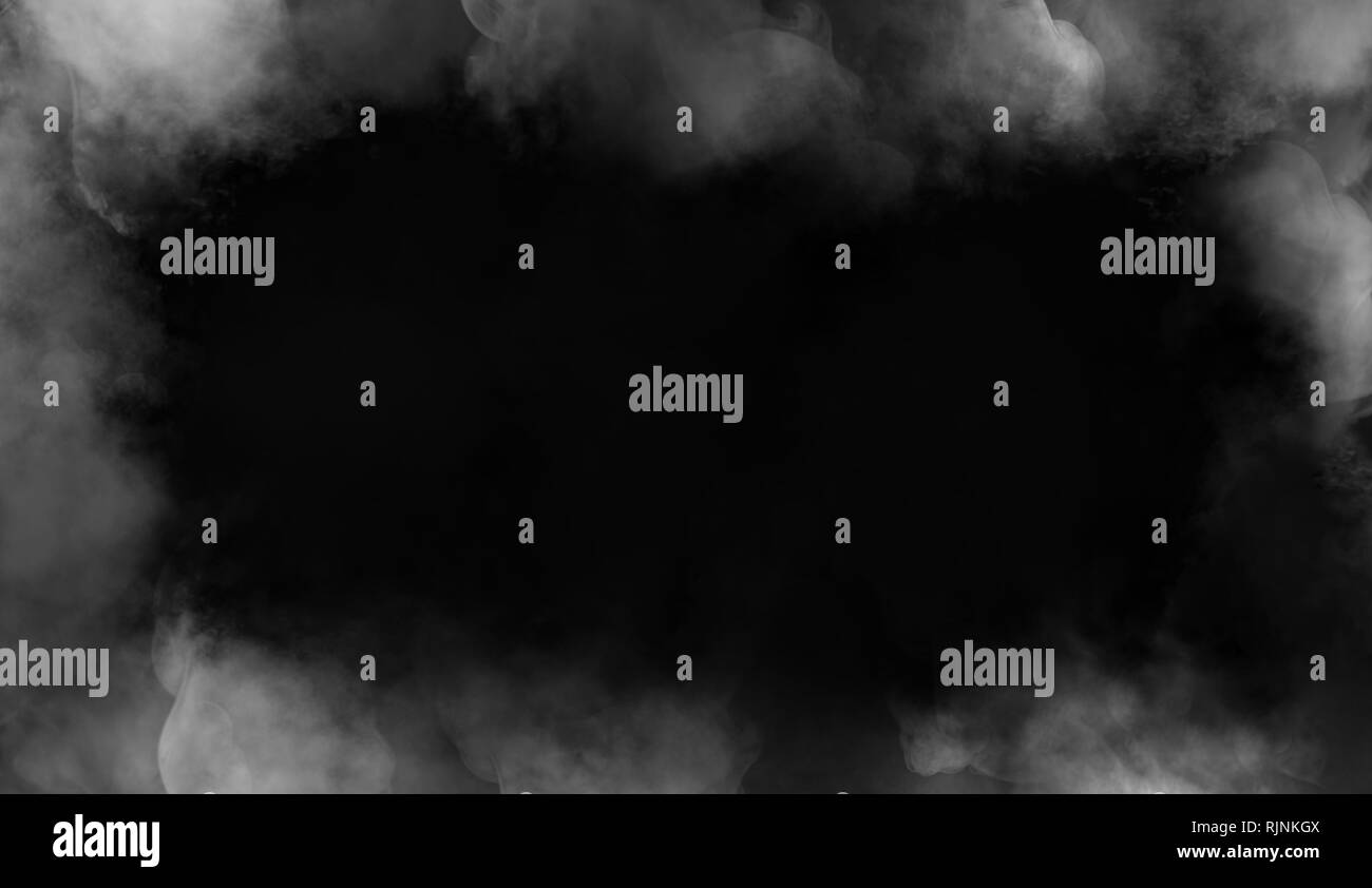 Border from smoke. Misty effect for film , banner,flyer,covers Stock ...