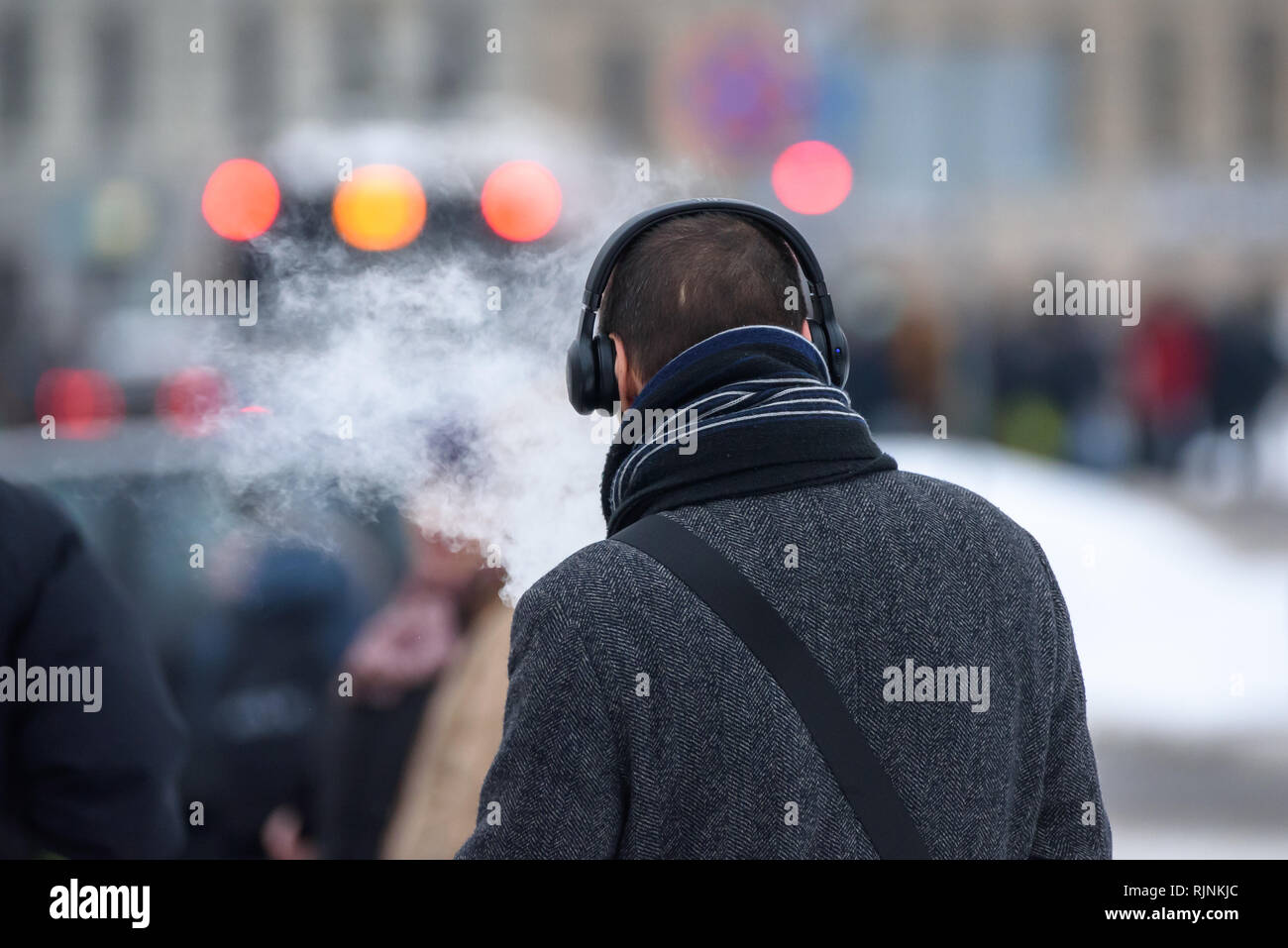 Bus smoking hi-res stock photography and images - Alamy