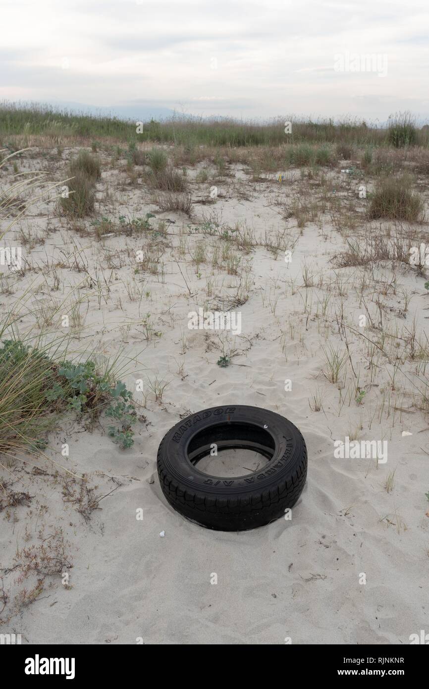 Thrown out tires hi-res stock photography and images - Alamy
