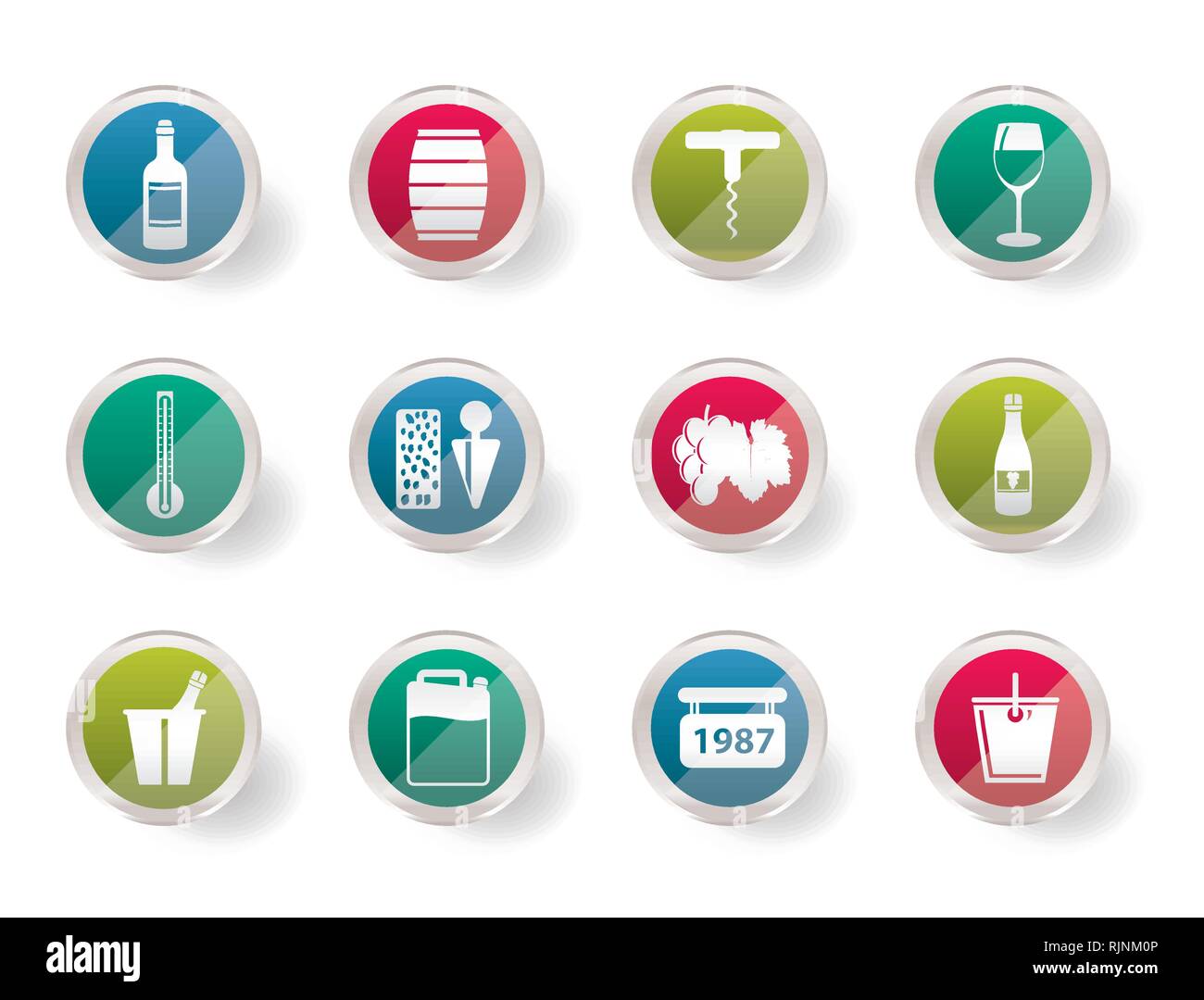 Champagne glass icon over Stock Vector Images - Alamy