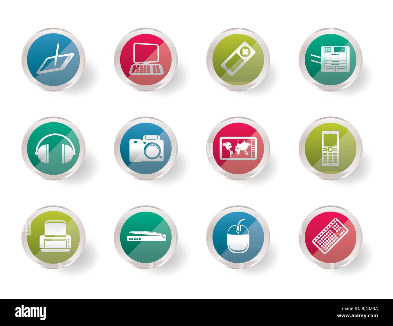 Computer printer mouse keyboard scanner hi-res stock photography and ...