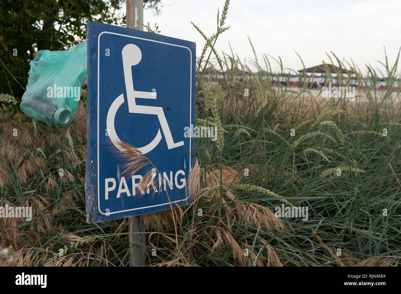 Passenger Sign for Disabled Stock Photo - Alamy