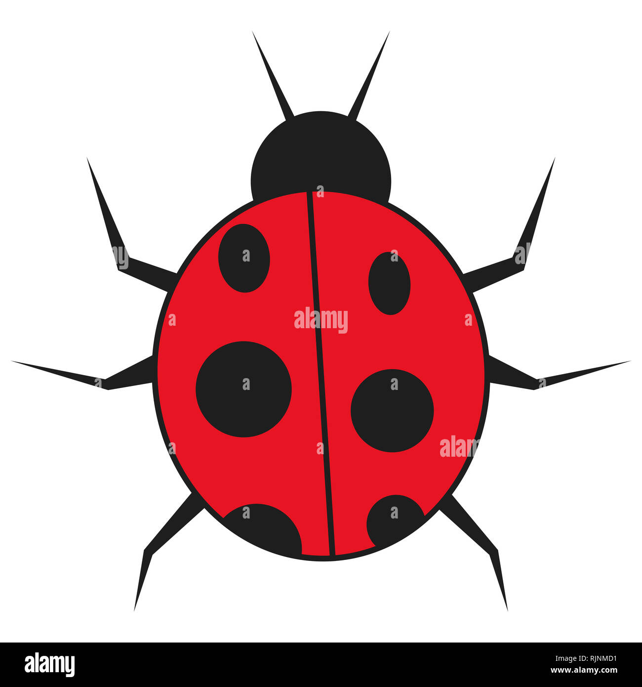 Ladybug cartoon character hi-res stock photography and images - Alamy