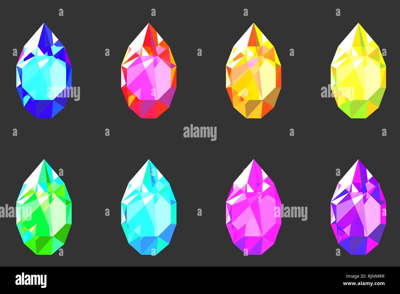 Crystal stone gem purple Stock Vector Images - Alamy