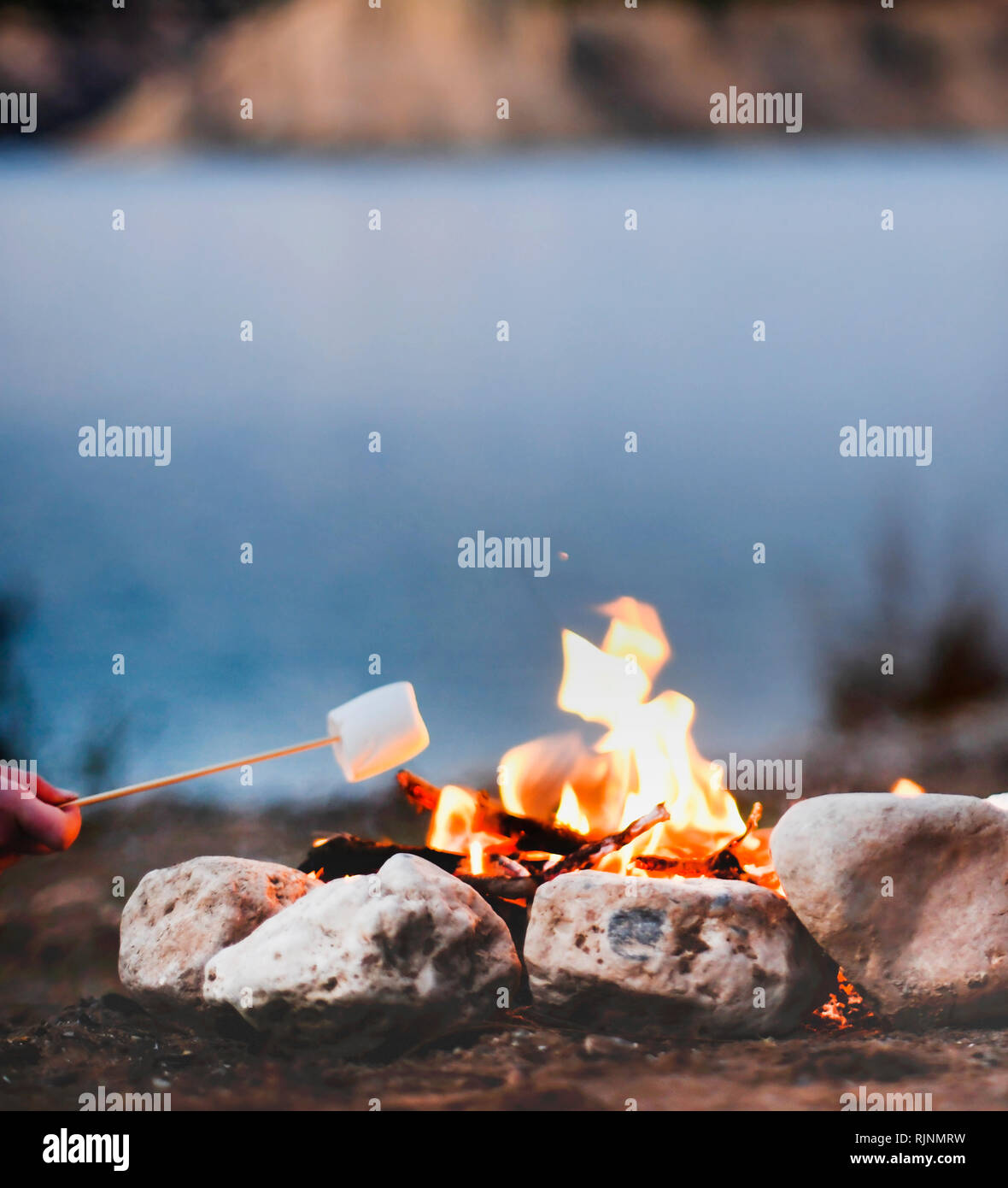 Roasting Marshmallows Over A Campfire
