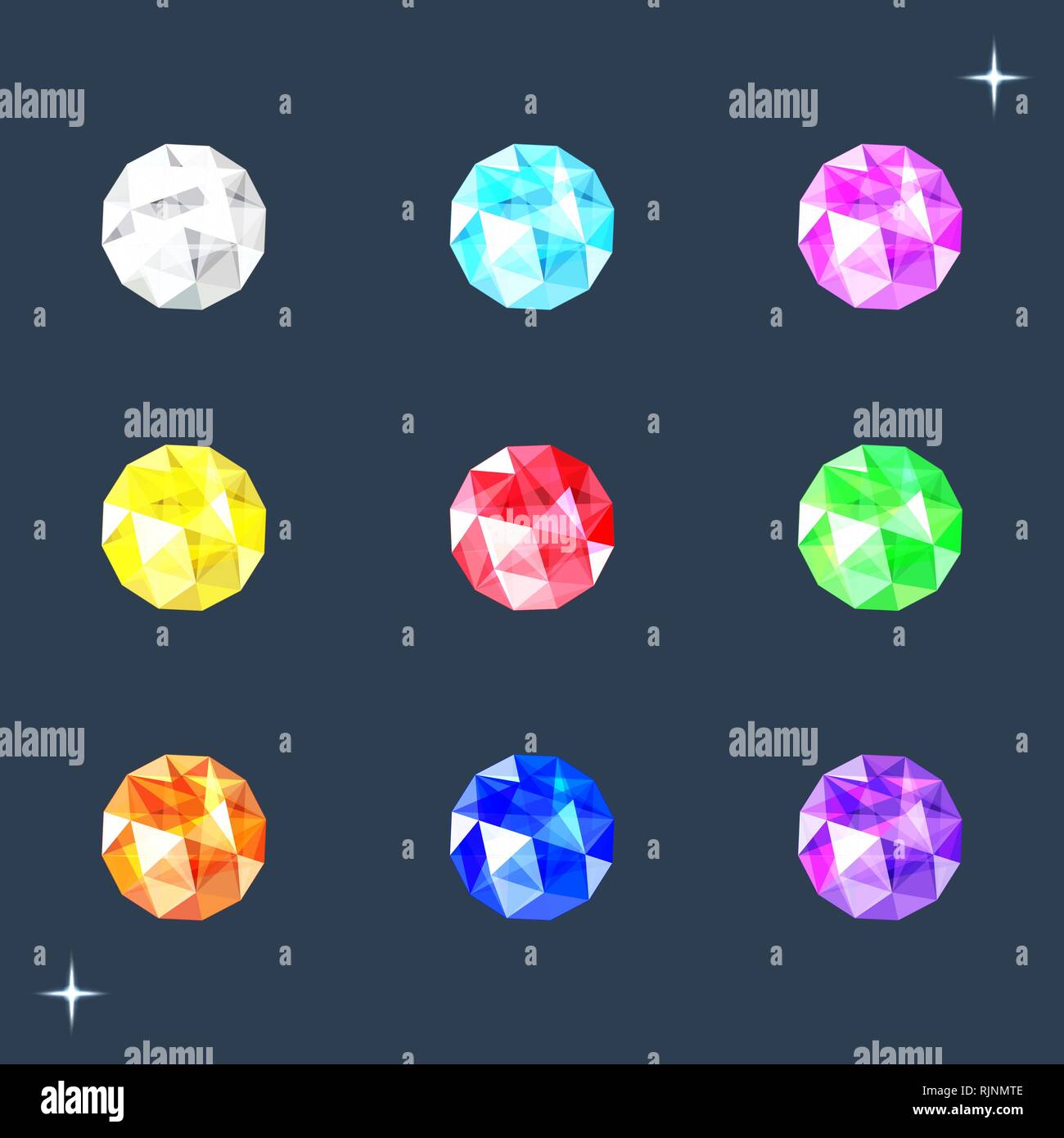Shining nature stones Stock Vector Images - Alamy