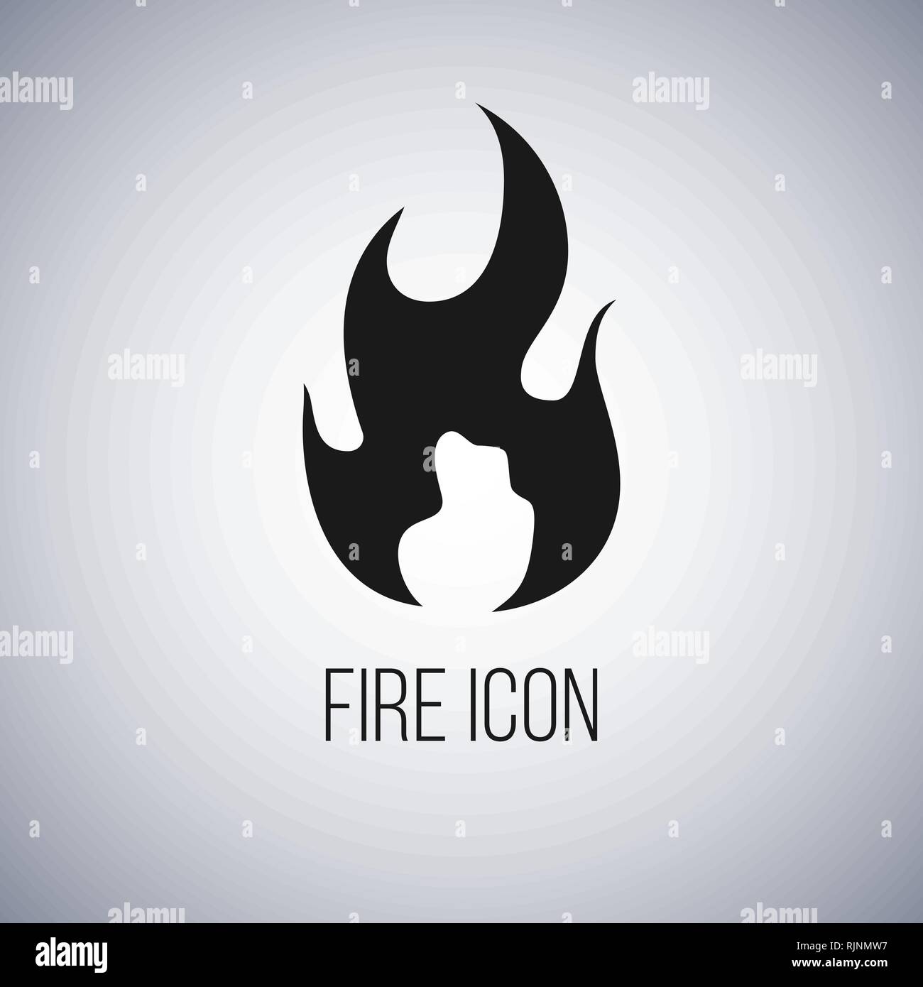 Fire flame logo vector icon. Simple flame symbol Stock Vector Image ...