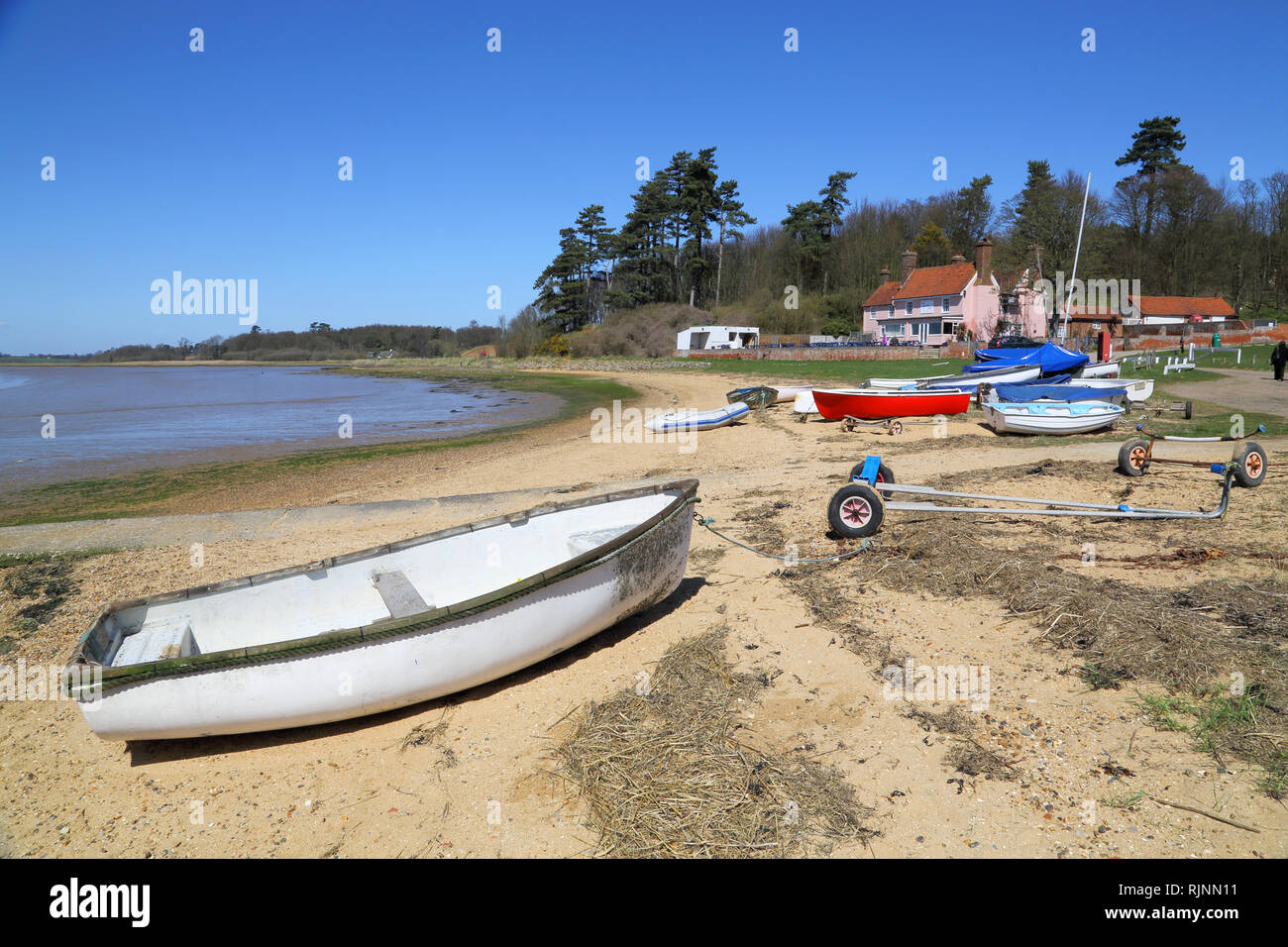 ramsholt on the river deben on the suffolk coast Stock Photo - Alamy