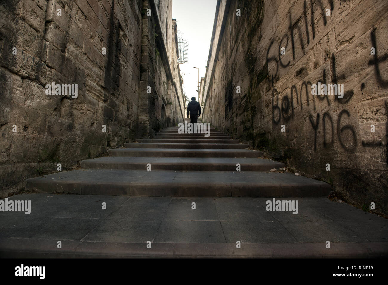 Walk Between Walls High Resolution Stock Photography and Images - Alamy