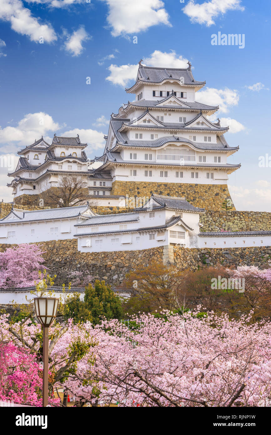 Himeji Castle And Cherry Blossoms High Resolution Stock Photography and ...