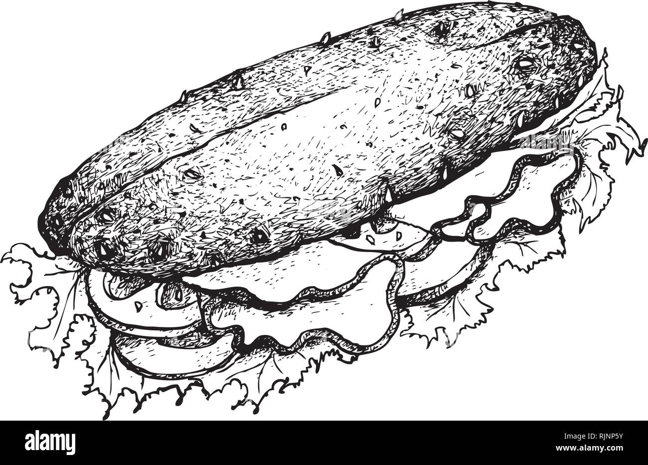 Sandwich cucumber nutrition Stock Vector Images - Alamy
