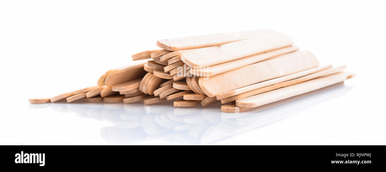 Ice cream stick isolated on white background Stock Photo - Alamy