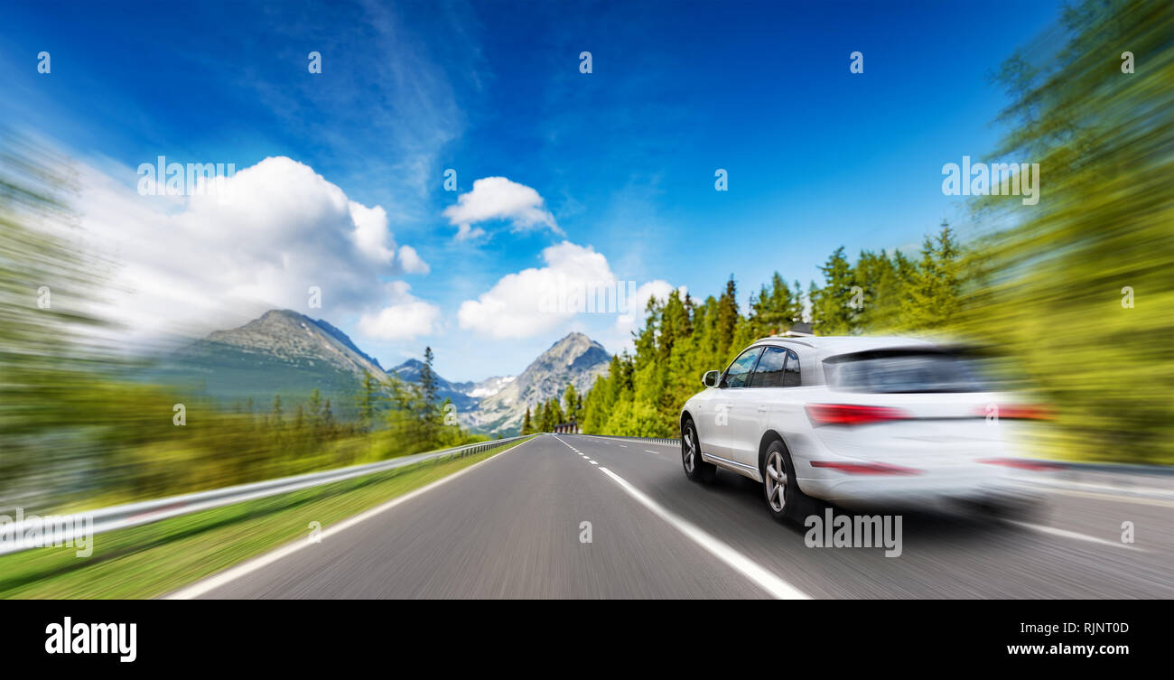 Sedan car on highway hi-res stock photography and images - Alamy