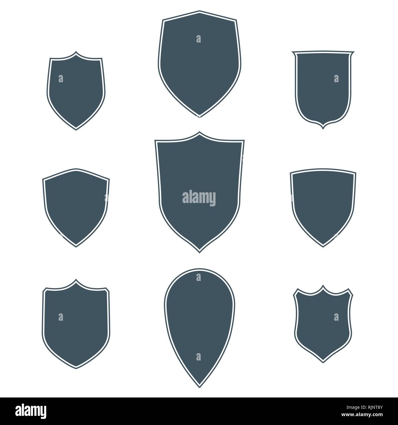 Stylized shield Stock Vector Images - Alamy