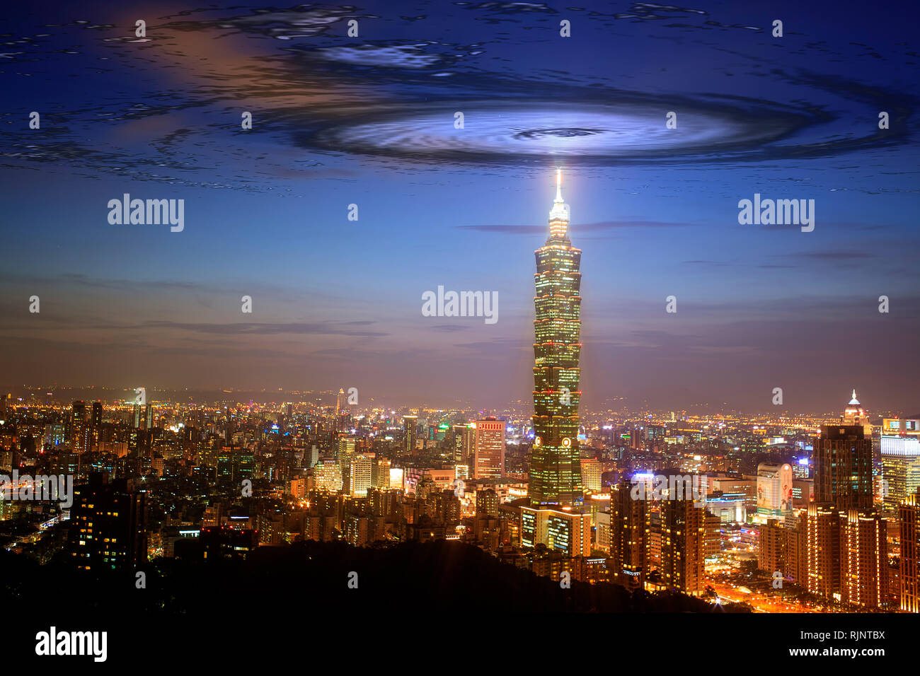 The nice view of Taipei city, Taiwan with nice background Stock Photo ...