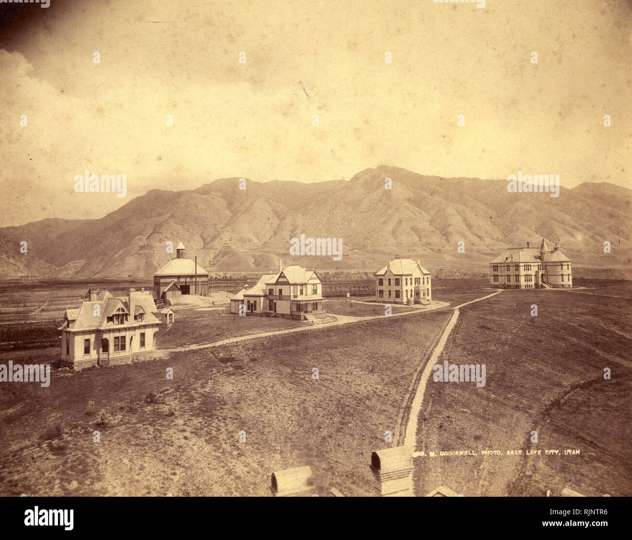Utah State University in 1892 Stock Photo - Alamy