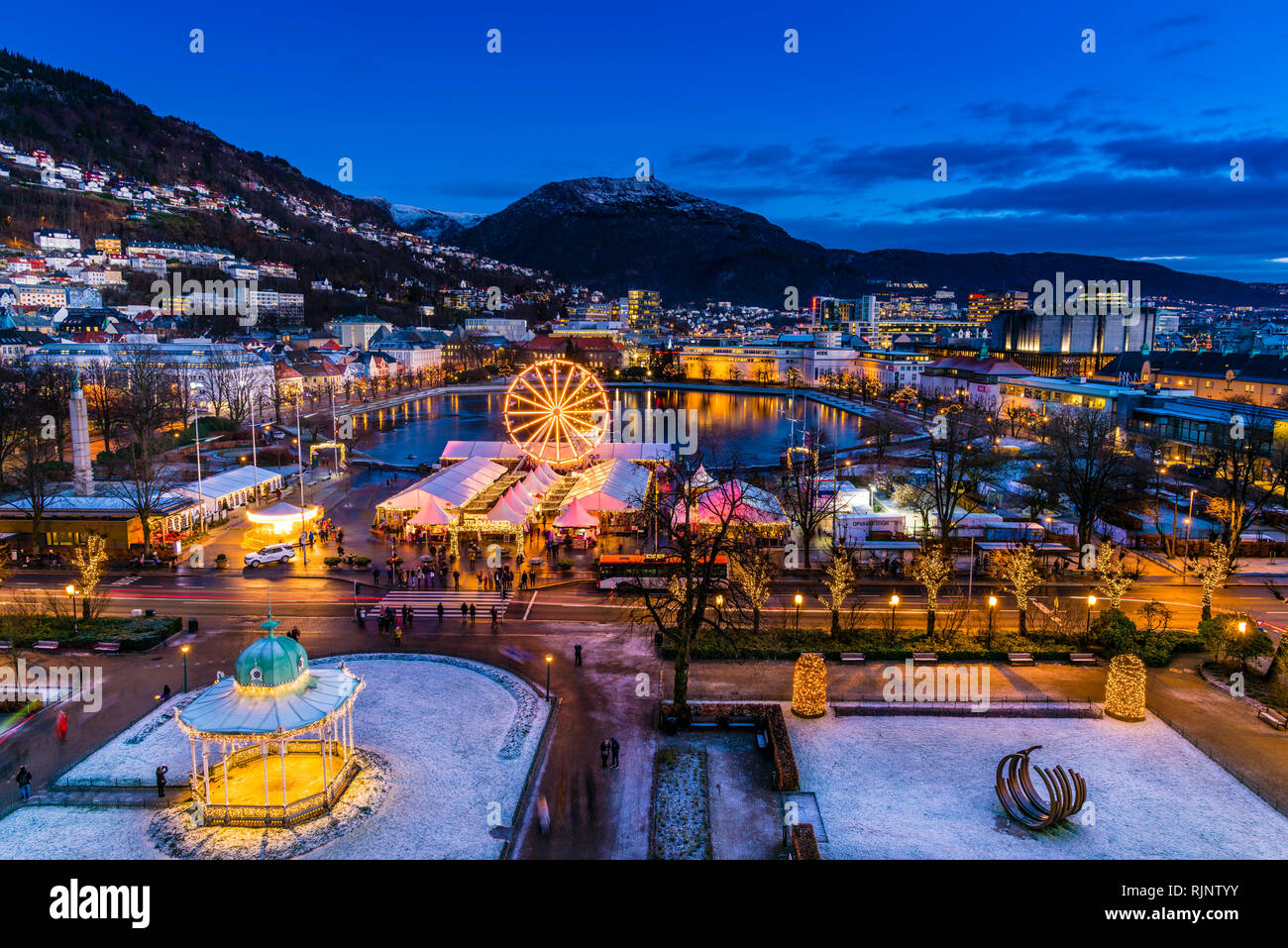 From the annual Christmas Market in the center of Bergen, Western ...